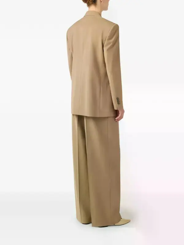 LARDINI Double-breasted Peak-lapel Blazer - Neutrals