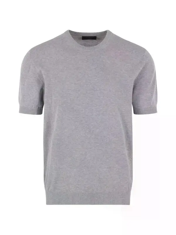 ZANONE Short Sleeve Crew Neck T-shirt - Grey