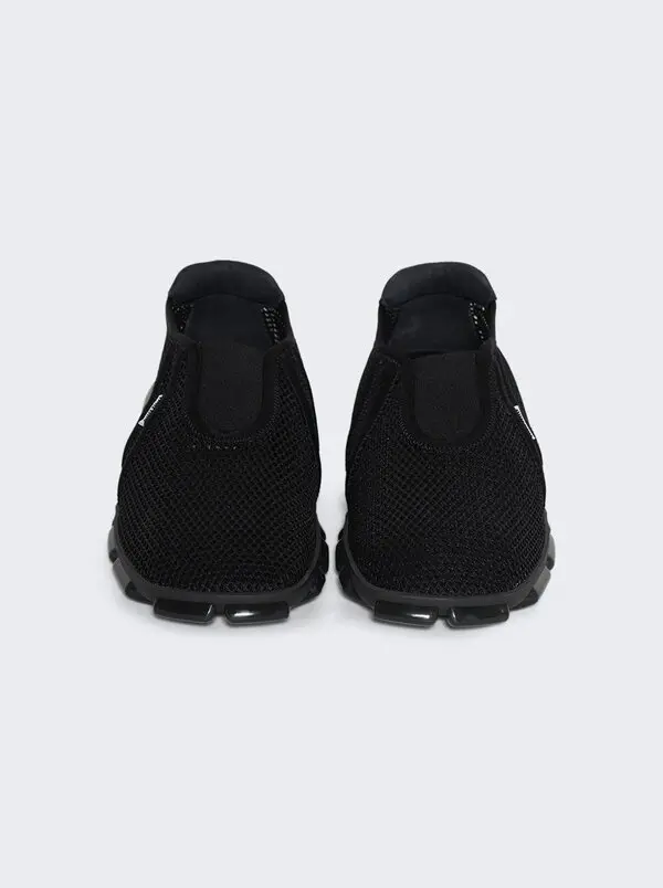 Miu Miu Technical Mesh Fabric Sneakers - Black