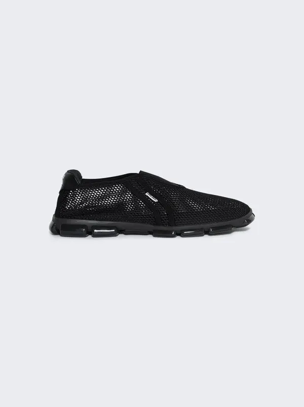 Miu Miu Technical Mesh Fabric Sneakers - Black