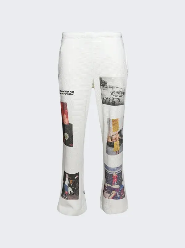 BETTER WITH AGE Ricky Waffle Sweatpants - White