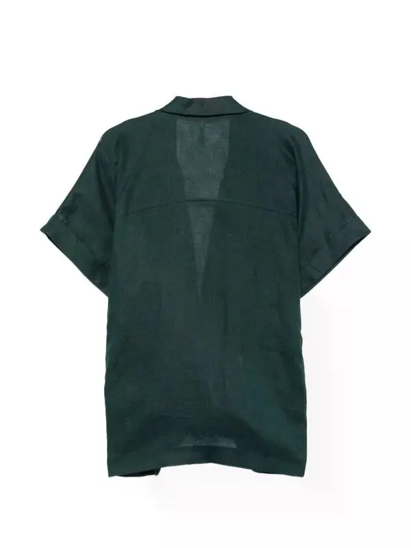 Liviana Conti Notched Lapel Short Sleeve Jacket