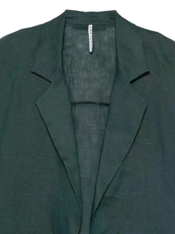 Liviana Conti Notched Lapel Short Sleeve Jacket