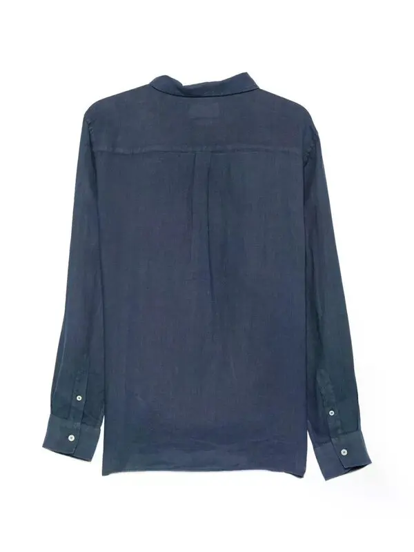 MC2 SAINT BARTH Raphael Long-sleeve Linen Polo Shirt