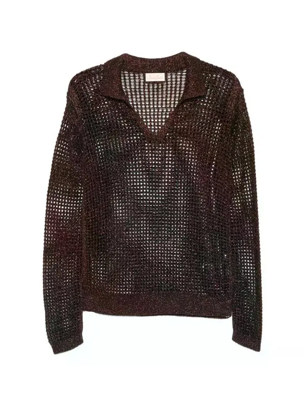 MC2 SAINT BARTH Lurex Open-knit Sweater