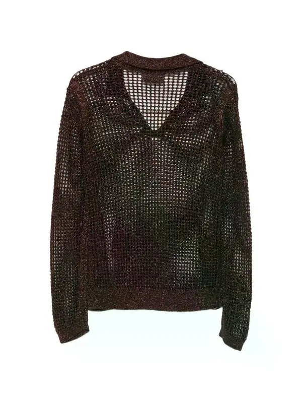 MC2 SAINT BARTH Lurex Open-knit Sweater