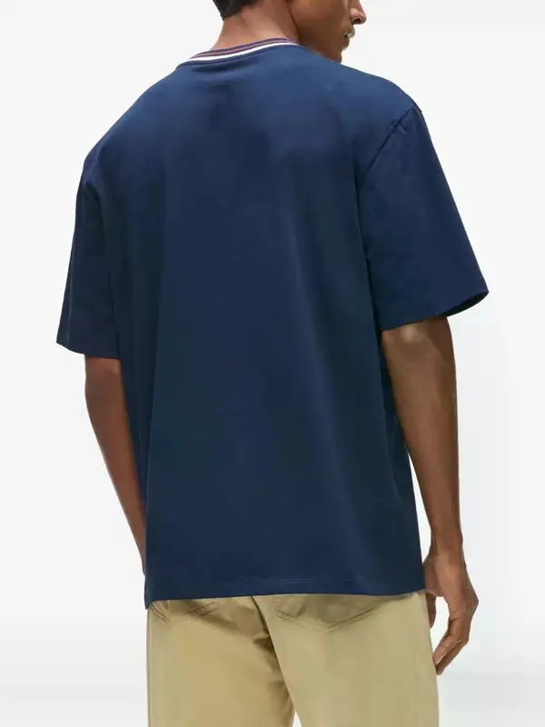 Karl Lagerfeld Ikon Striped Neck T-shirt