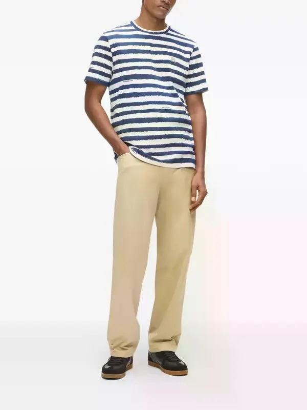 Karl Lagerfeld Striped All-over Print T-shirt