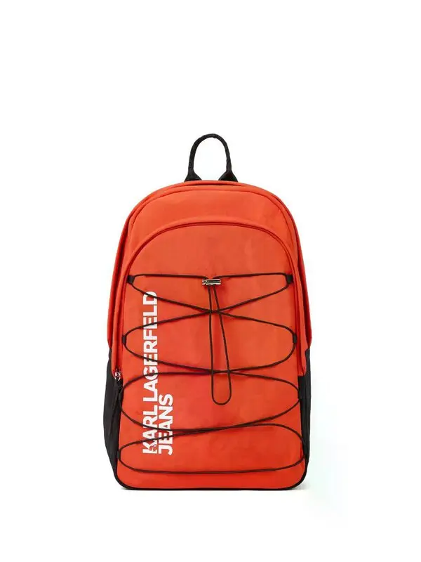 Karl Lagerfeld String Utility Backpack - Orange