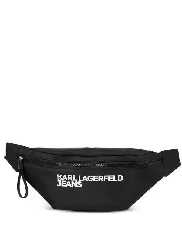 Karl Lagerfeld Logo Detail Belt Bag - Black