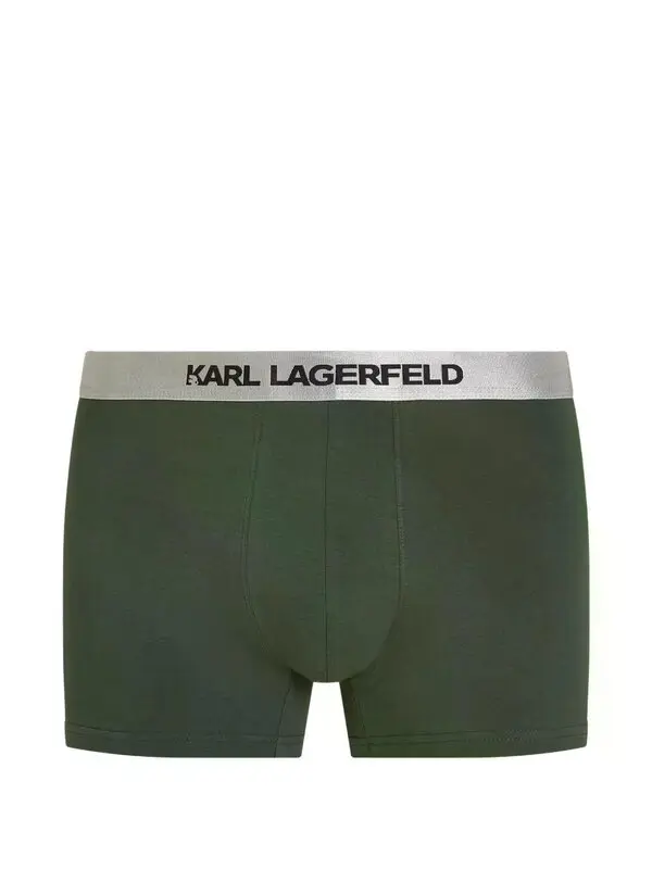 Karl Lagerfeld Logo-waistband Boxers - Grey