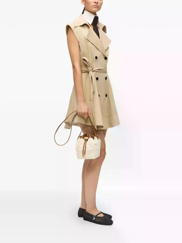 Karl Lagerfeld Quilted Bucket Bag - Neutrals