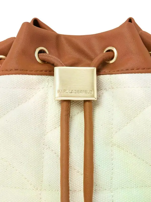 Karl Lagerfeld Quilted Bucket Bag - Neutrals