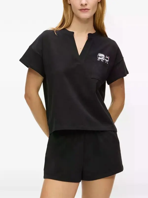Karl Lagerfeld Ikon Short Pyjama Set - Black