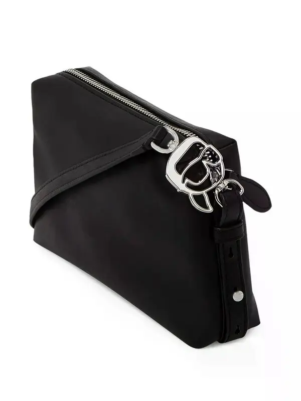 Karl Lagerfeld Ikon Smooth Cross Body Bag - Black