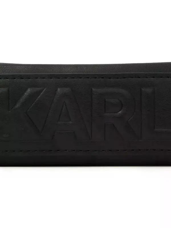 Karl Lagerfeld Ikon Smooth Cross Body Bag - Black