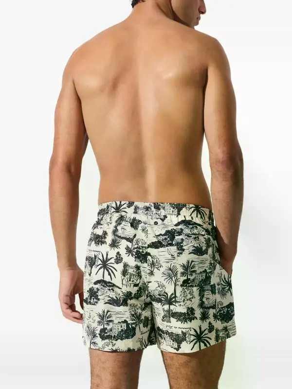 Karl Lagerfeld Graphic Print Swim Shorts