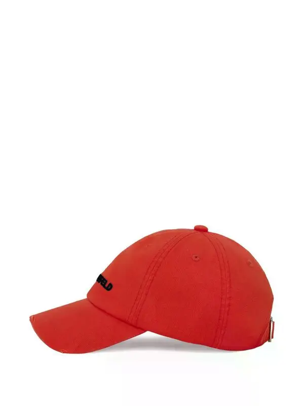 Karl Lagerfeld Logo Baseball Cap - Red