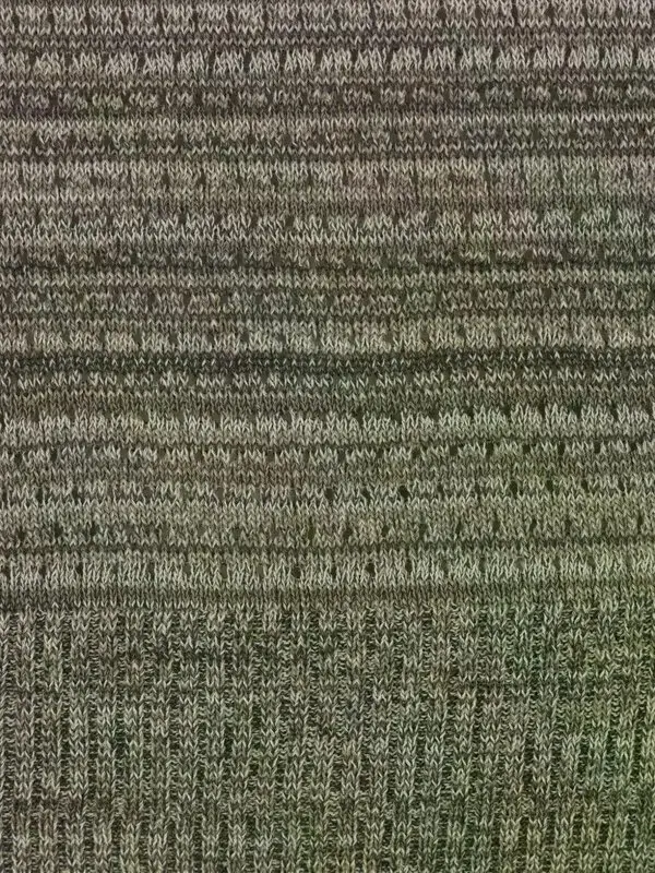 ROBERTO COLLINA Pointelle-knit Striped Polo Shirt - Grey
