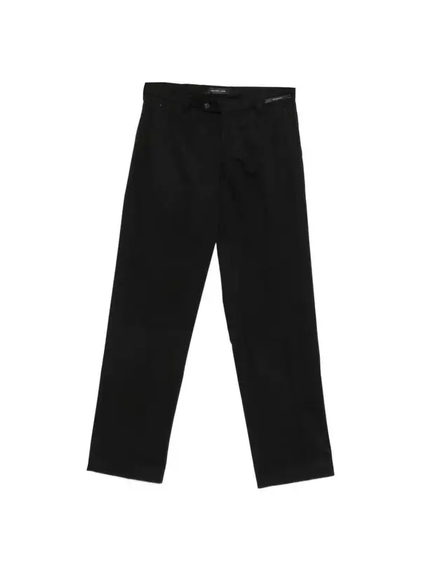 MICHAEL COAL Pressed Crease Trousers - Black
