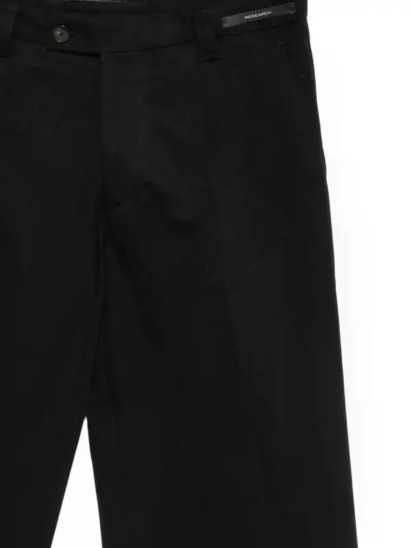 MICHAEL COAL Pressed Crease Trousers - Black