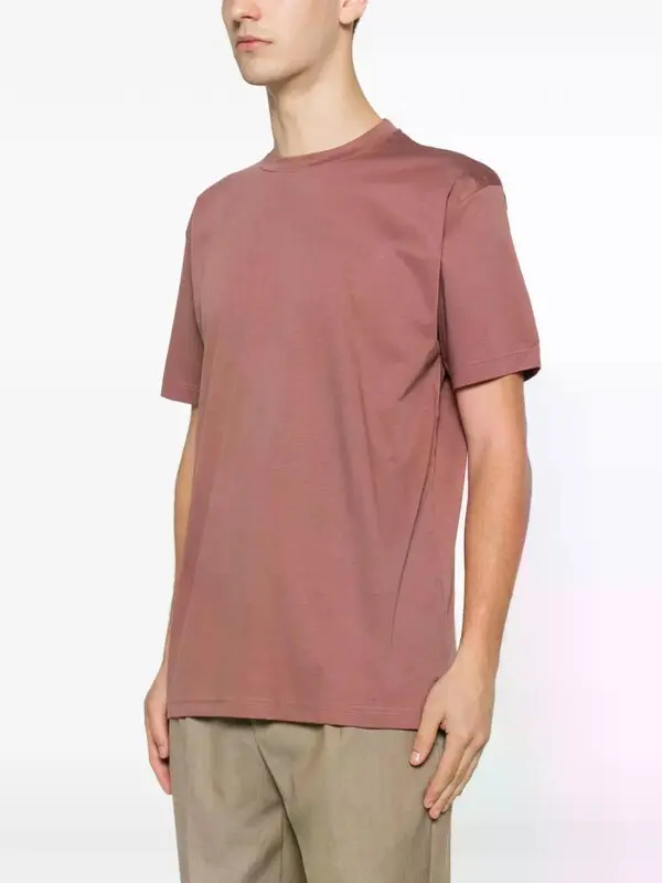 MICHAEL COAL Crew-neck Short-sleeve T-shirt - Pink
