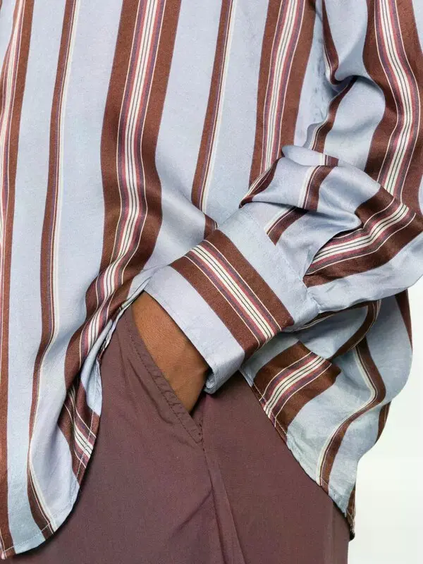 DIEGA Striped Long Sleeve Shirt