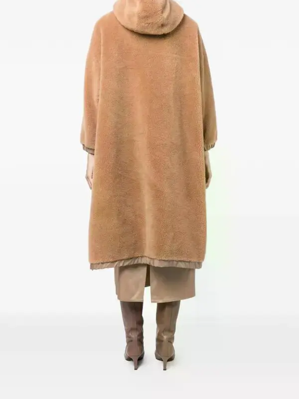 Brunello Cucinelli Shearling Hooded Coat