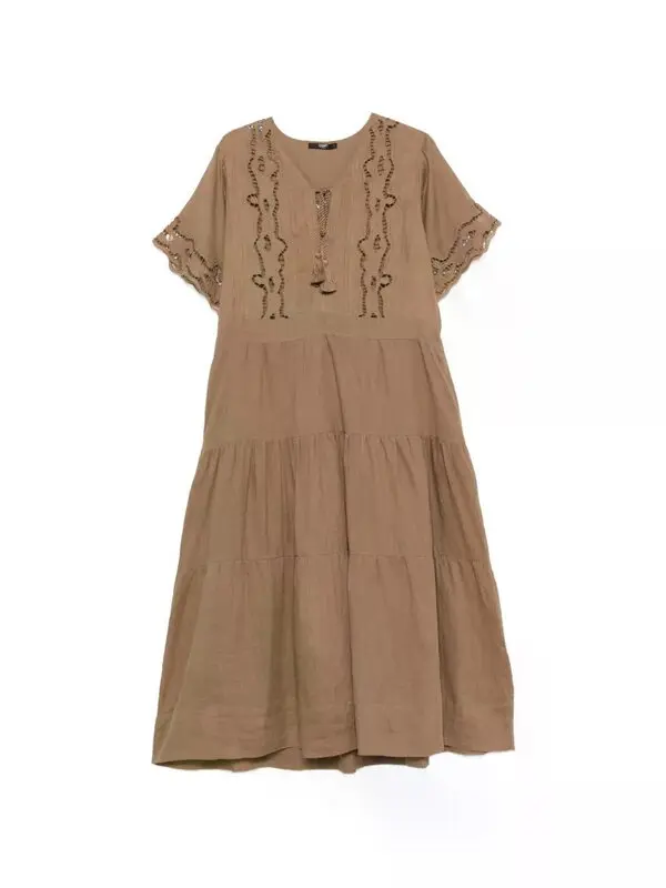 Seventy Broderie Anglaise Tiered Midi Dress