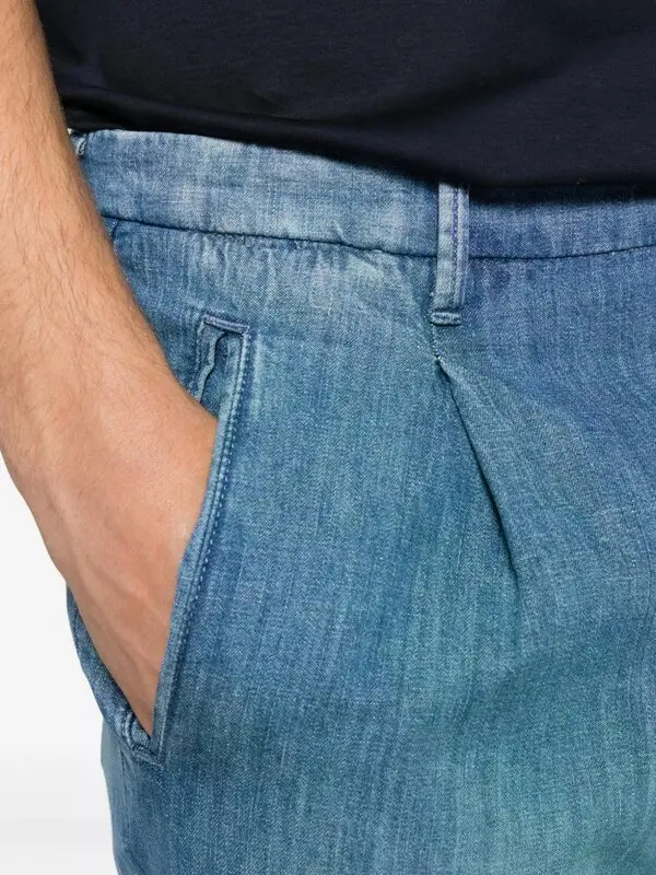 Incotex Pleated Detail Jeans