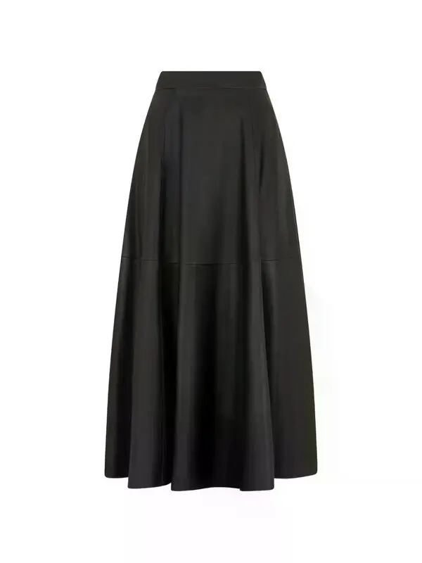 Raquel Diniz Leather Maxi Skirt