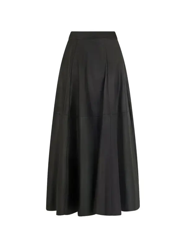 Raquel Diniz Leather Maxi Skirt