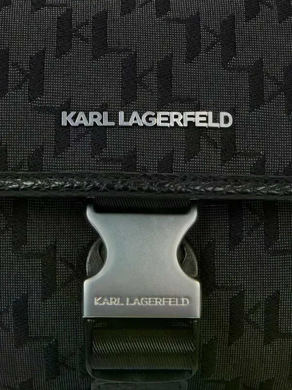Karl Lagerfeld Monogram Messenger Bag