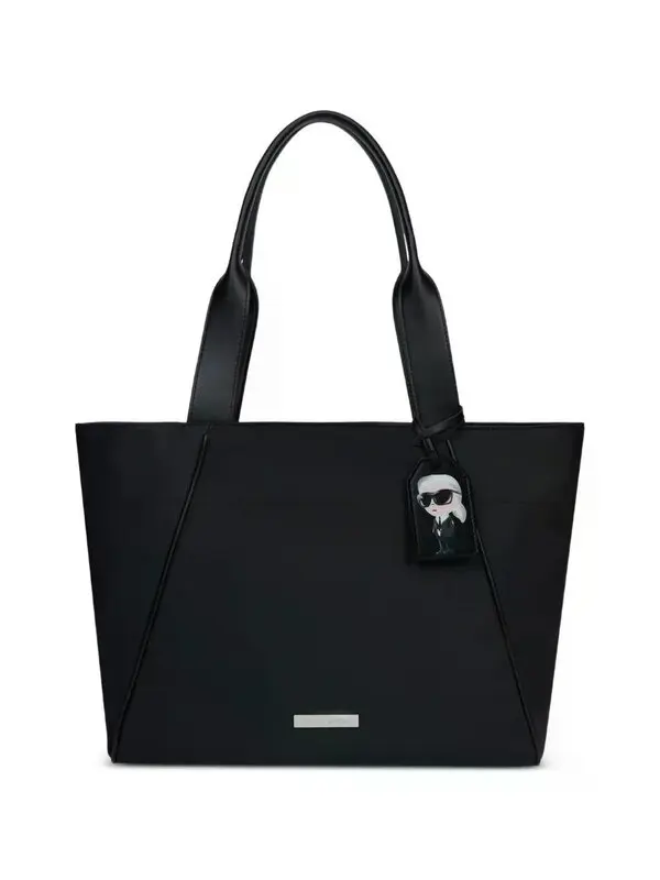 Karl Lagerfeld Ikon Tote Bag With Logo Plaque