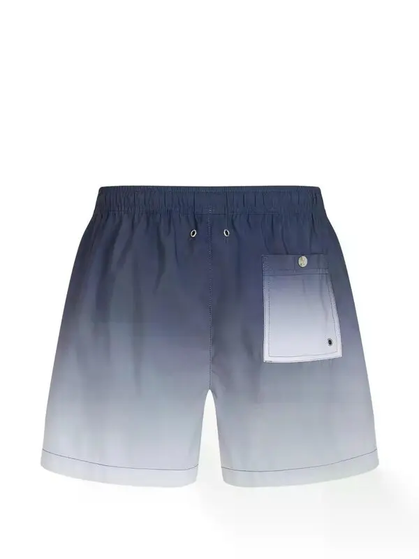 Karl Lagerfeld Ombre Print Swim Shorts - Blue