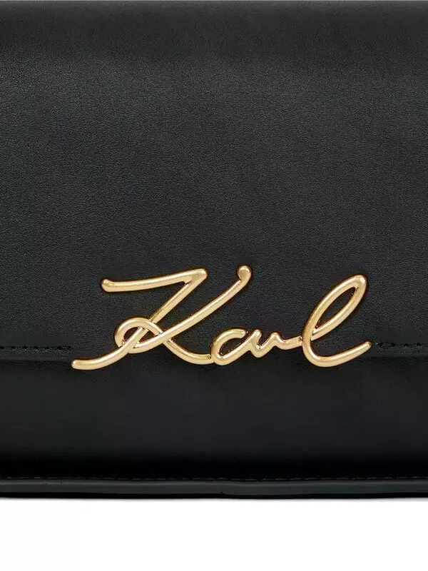 Karl Lagerfeld K/signature Shoulder Bag - Black
