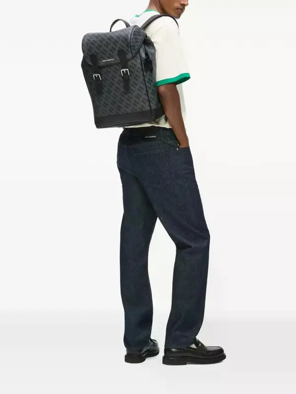 Karl Lagerfeld Ikon Monogrammed Backpack