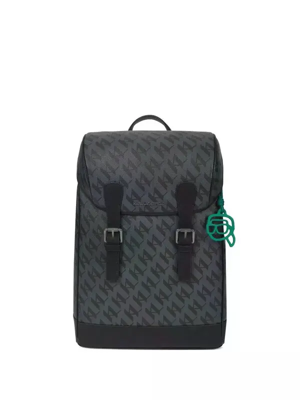 Karl Lagerfeld Ikon Monogram Backpack - Grey