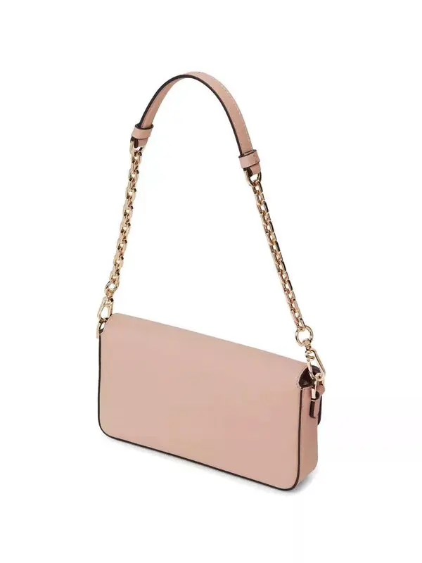 Karl Lagerfeld Small K/signature Chain Leather Shoulder Bag - Pink
