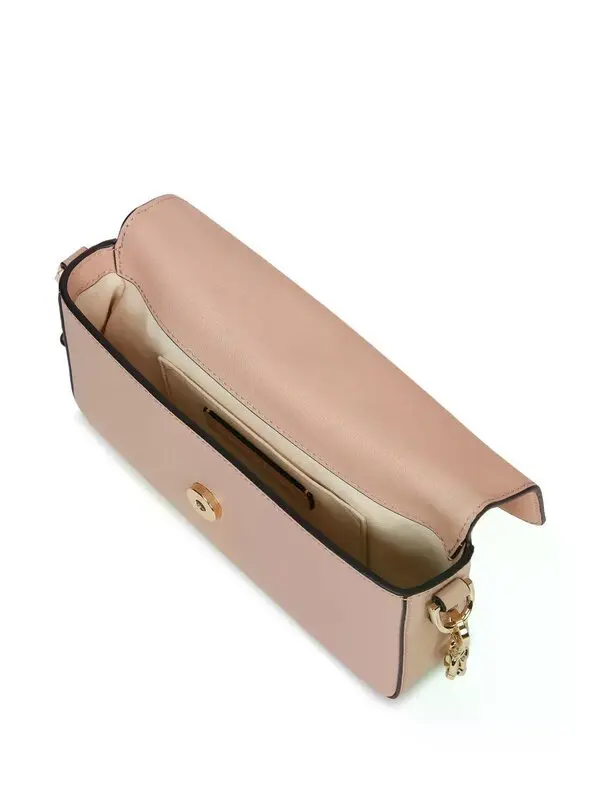 Karl Lagerfeld Small K/signature Chain Leather Shoulder Bag - Pink