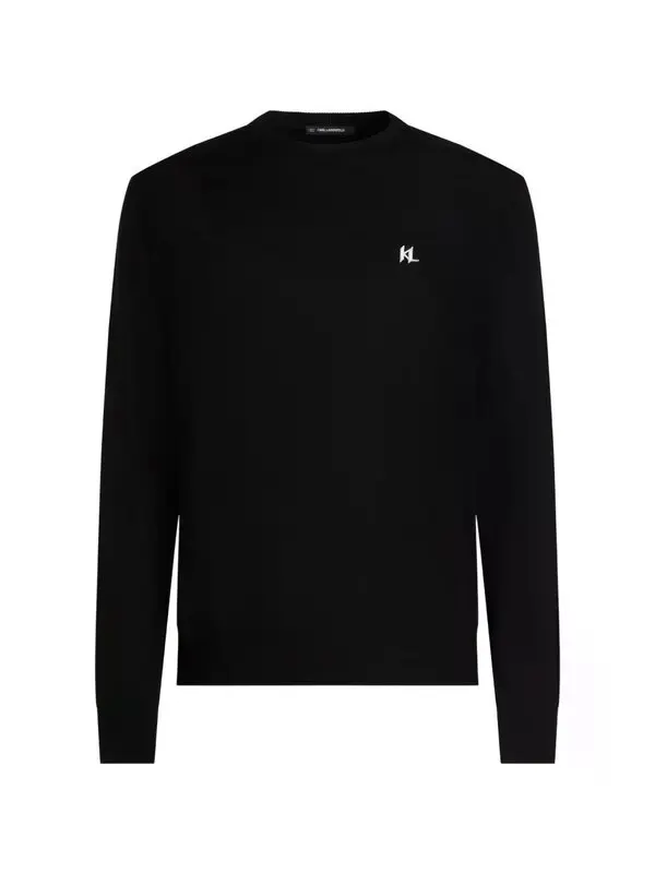 Karl Lagerfeld Merino Wool Crew Neck Sweater