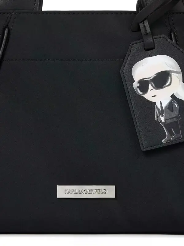 Karl Lagerfeld Ikonik Karl Canvas Tote Bag