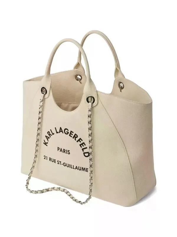 Karl Lagerfeld Rue St-guillaume Chain-link Tote Bag