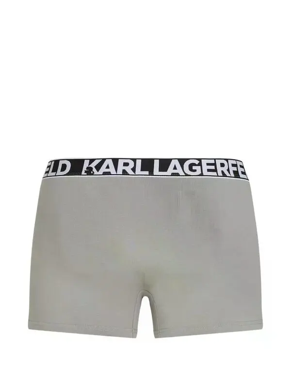 Karl Lagerfeld Logo-waistband Boxers - Grey