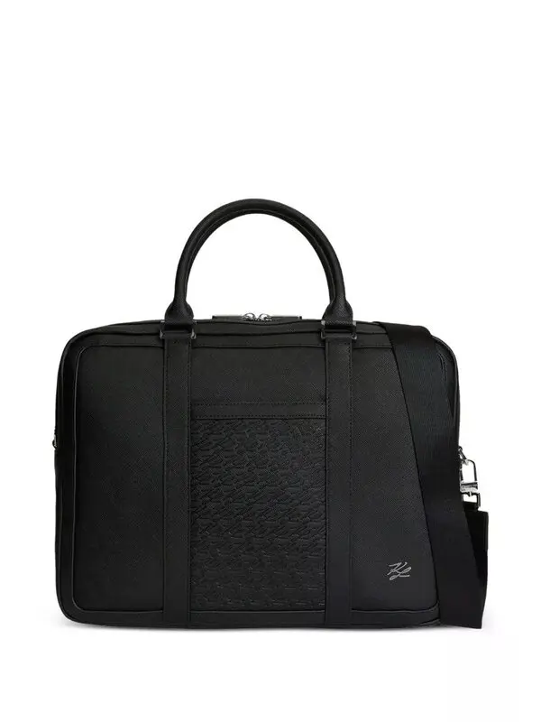 Karl Lagerfeld K/autograph Panelled Briefcase - Black