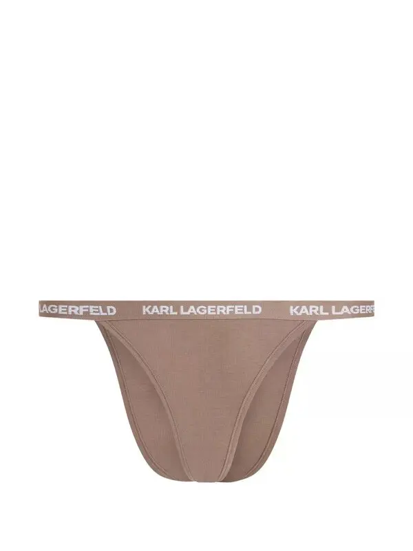 Karl Lagerfeld Logo Brazilian Briefs 3-pack - Neutrals