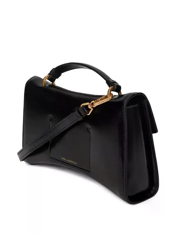 Karl Lagerfeld K/autograph Twist Top Handle Bag - Black
