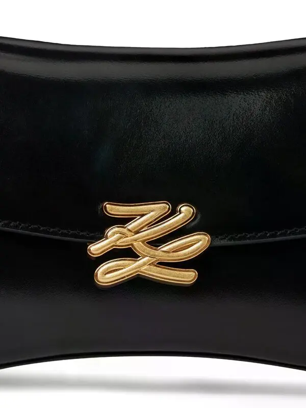 Karl Lagerfeld K/autograph Twist Top Handle Bag - Black