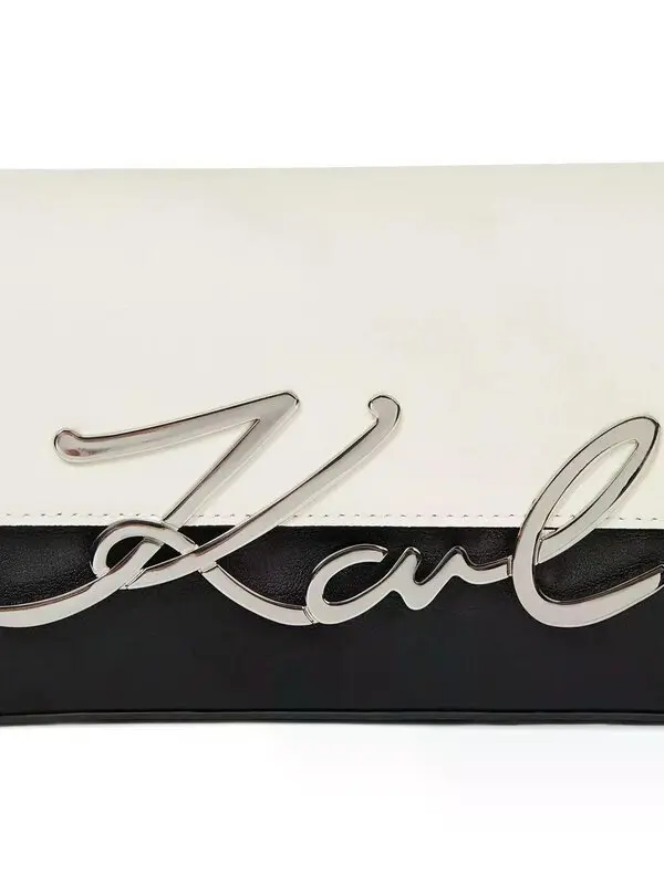 Karl Lagerfeld K/signature Bead-embellished Shoulder Bag