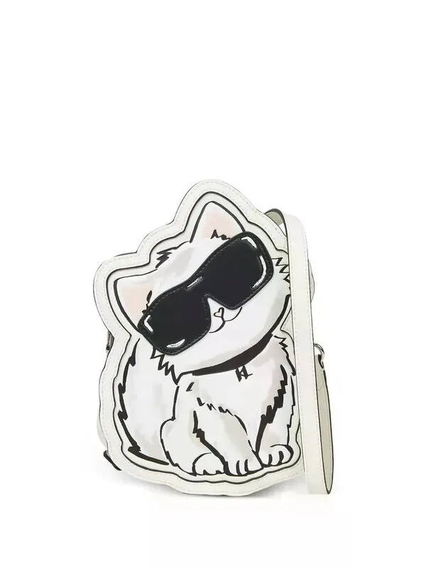 Karl Lagerfeld Ikon Choupette Crossbody Bag - White